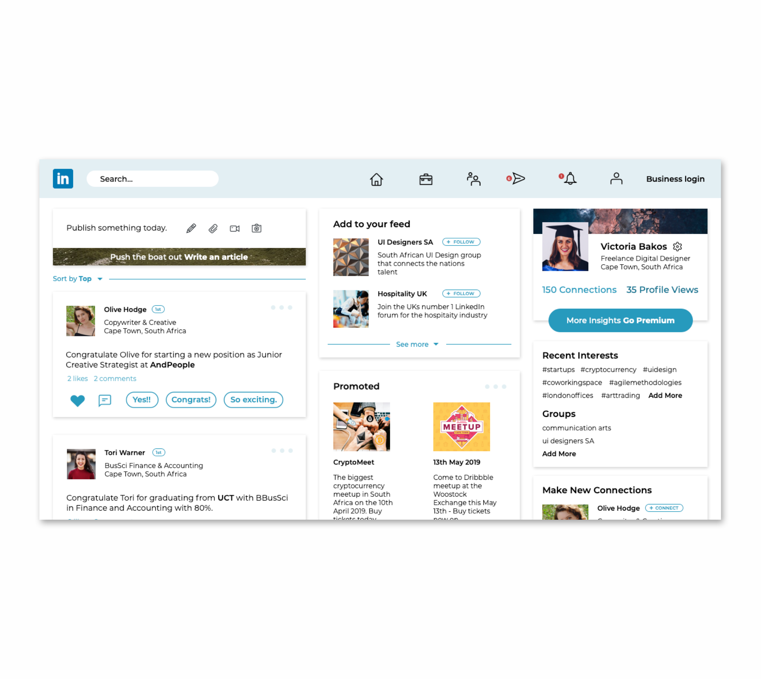Linkedin Ui Redesign Victoria Bakos